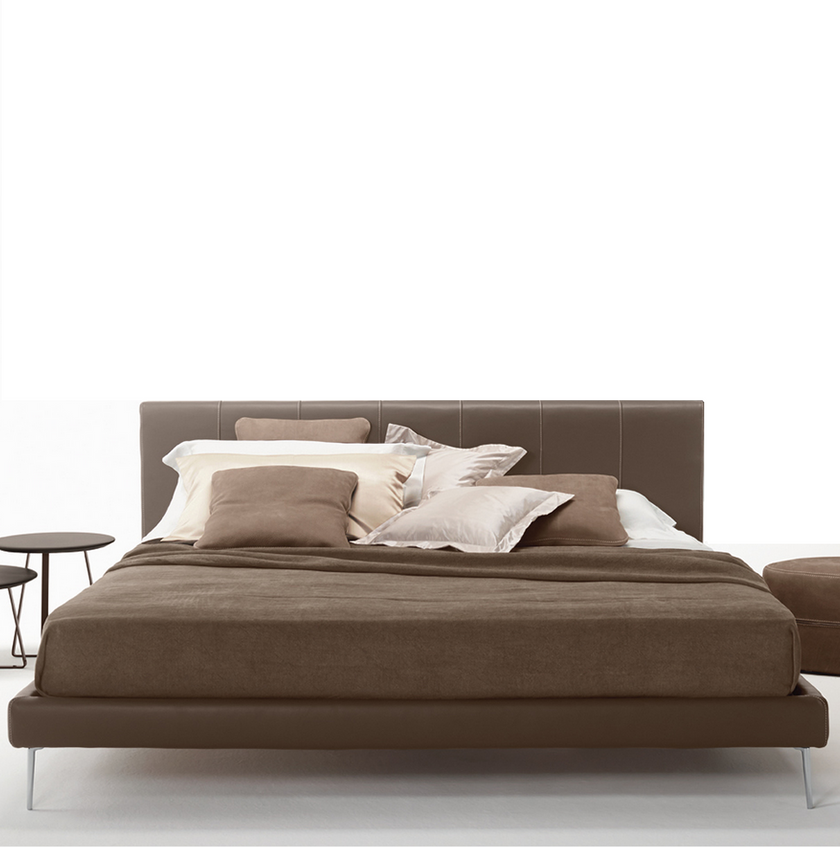 gamma clio night bed | modern headboard | leather – www.softsquare.com